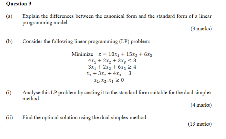 Solved ion 3 a Explain The Differences Between The Chegg