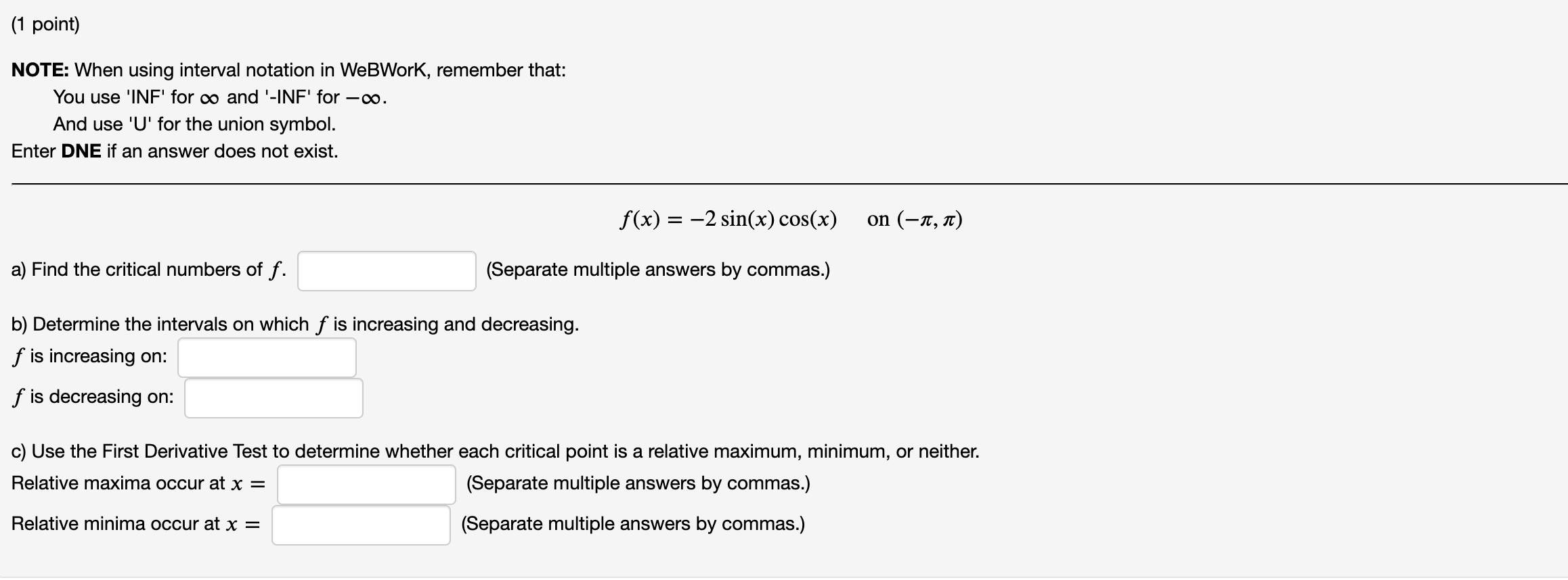 Solved I am a first year calculus student stuck on a | Chegg.com