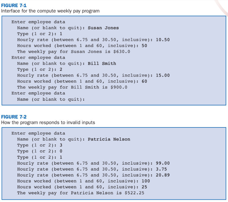 Solved Case Study 1: Compute Weekly Pay We illustrate the | Chegg.com