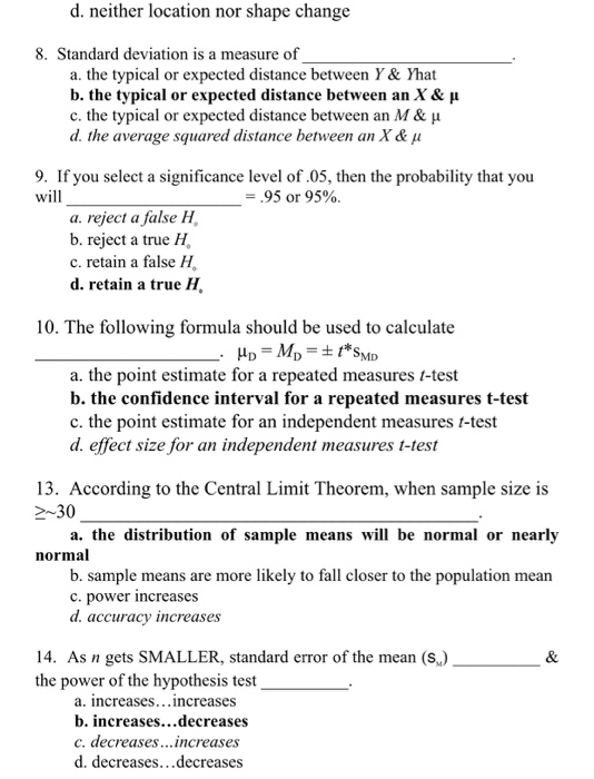Solved correct answers are IN BOLD PLEASE EXPLAIN WHY ITS | Chegg.com