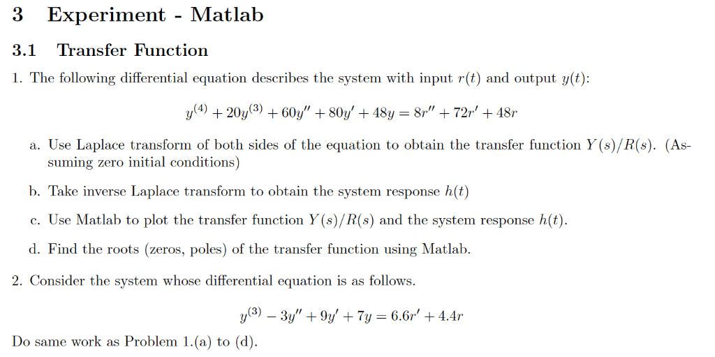 Solved Please Do This One In Matlab And Dont Copy From Old