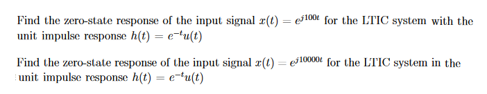 Solved Find the zero-state response of the input signal r(t) | Chegg.com