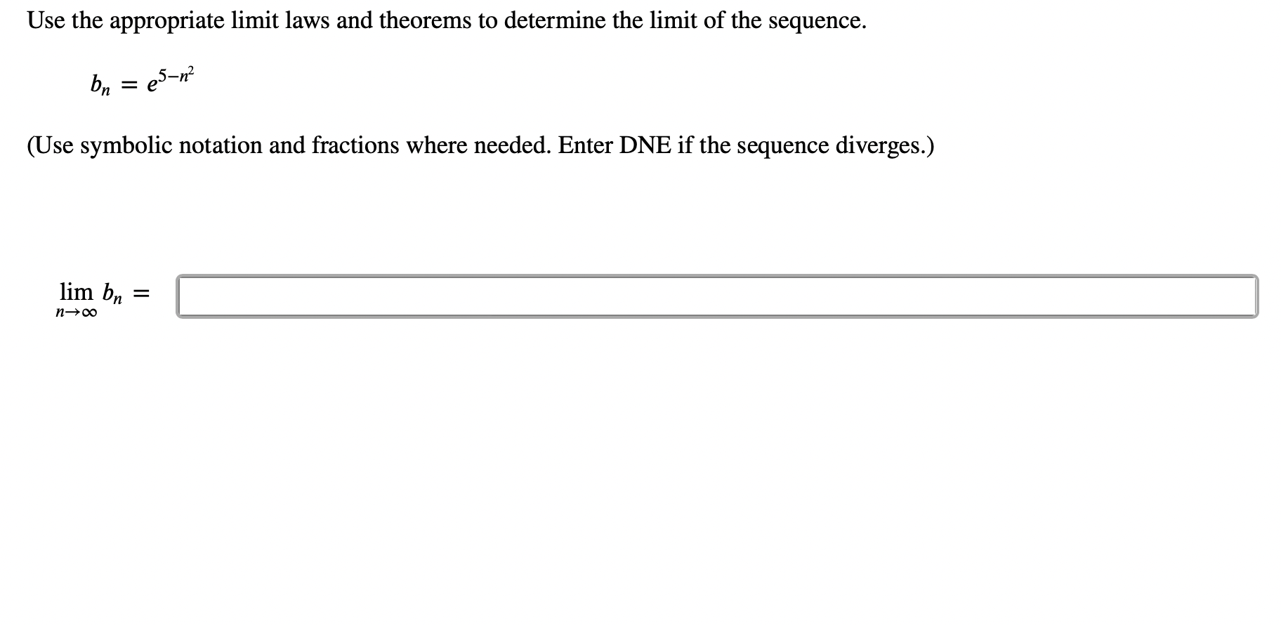 Solved Use the appropriate limit laws and theorems to | Chegg.com