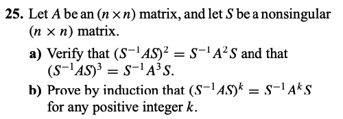 Solved 25. Let A be an (n×n) matrix, and let S be a | Chegg.com