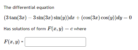 Solved The differential equation | Chegg.com