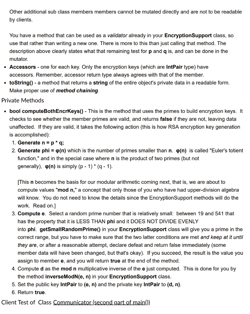 Using Inheritance Application: Encryption Keys 0534 | Chegg.com