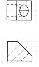Solved Section View 1. The front and top views of an object | Chegg.com