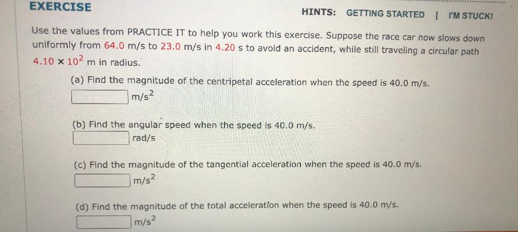 Solved EXERCISE HINTS: GETTING STARTED I I'M STUCK! Use the | Chegg.com