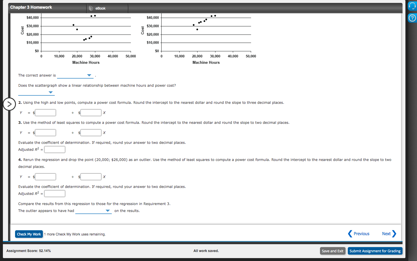 Solved Chapter 3 Homework eBook Scatterplot, High-Low | Chegg.com