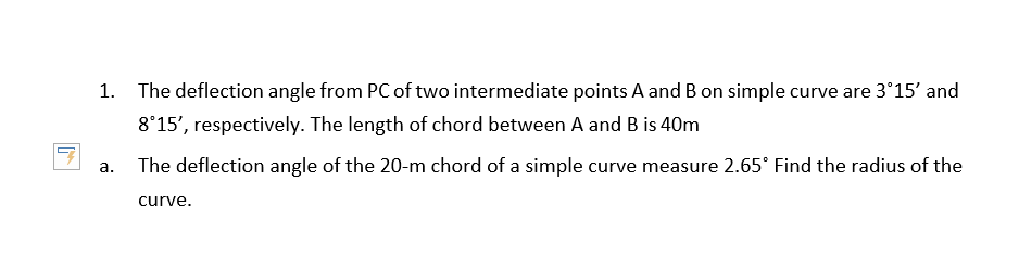 Solved 1. The deflection angle from PC of two intermediate | Chegg.com