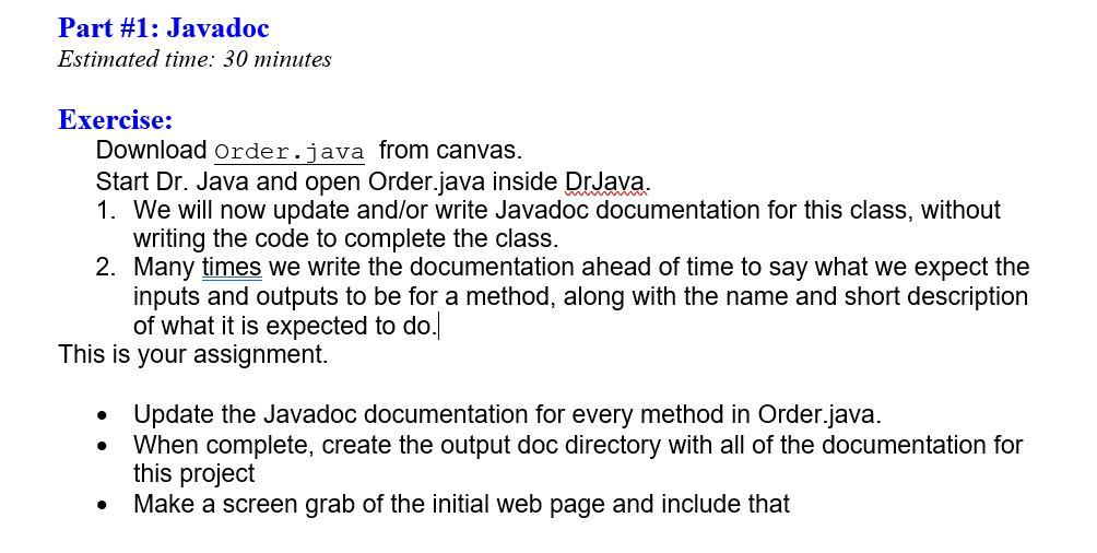 Solved USE DR. JAVA /** * original code: Meisam | Chegg.com