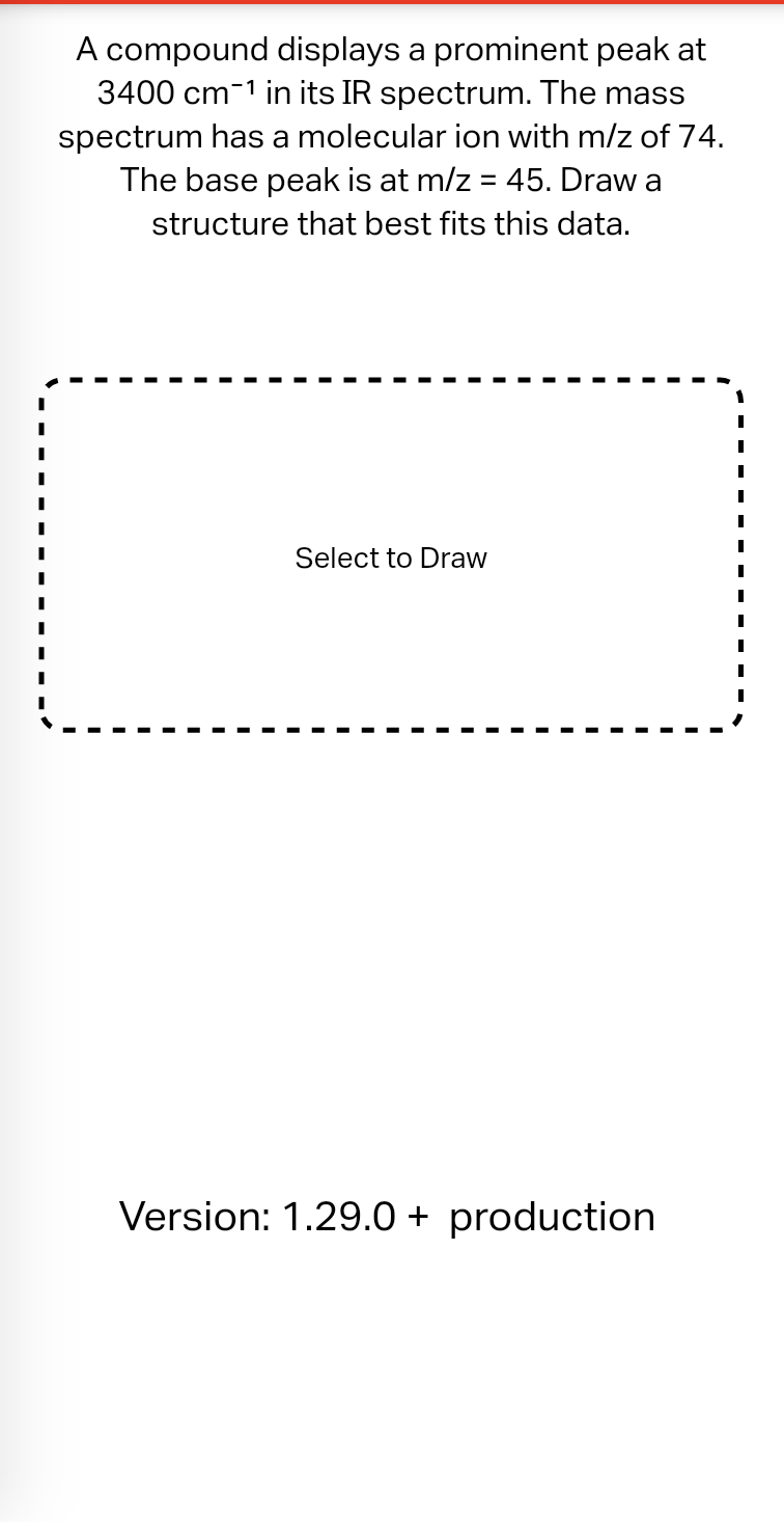 Solved A compound displays a prominent peak at 3400 cm−1 in | Chegg.com