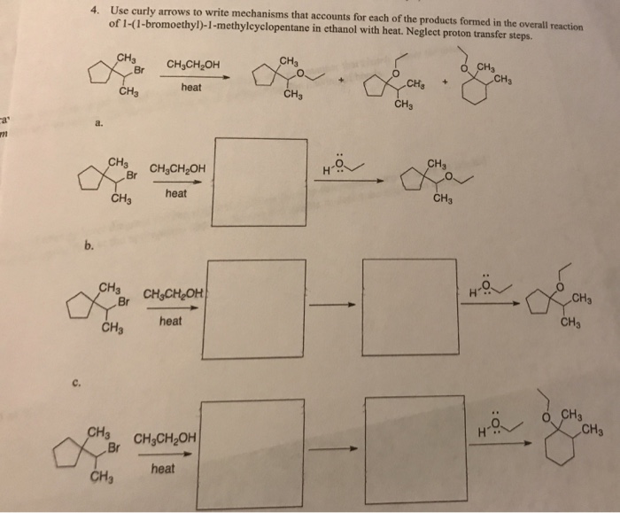 Solved 4. Use curly arrows to write mechanisms that accounts | Chegg.com