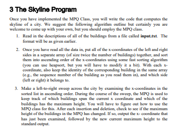 Solved To make things simple, the buildings will be given | Chegg.com
