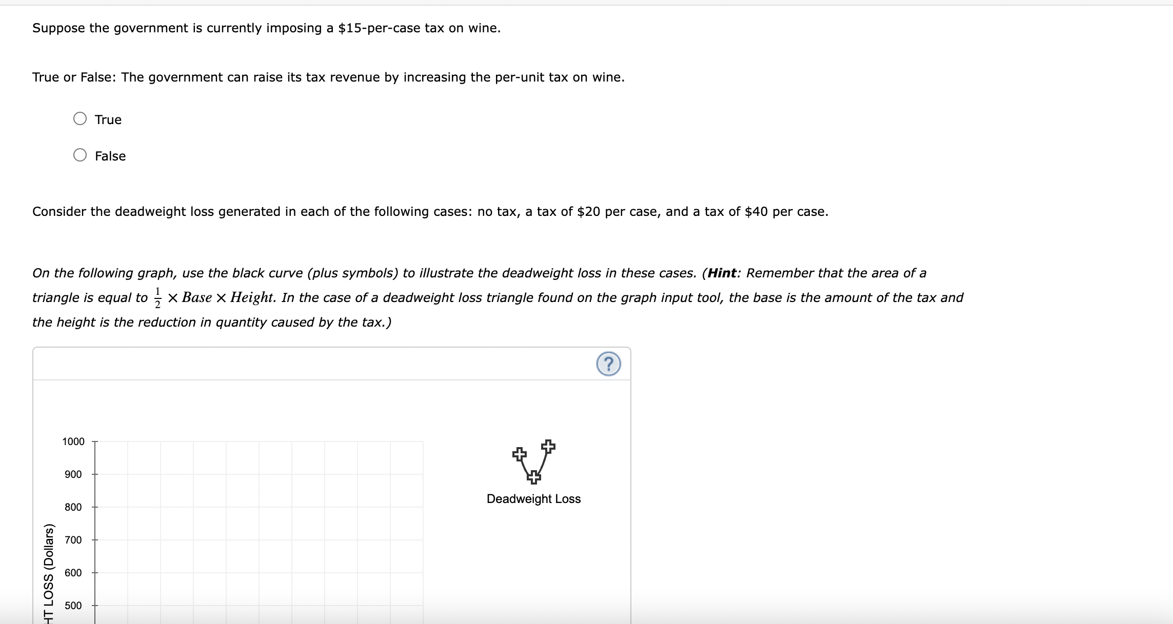 Solved Suppose The Government Imposes A 10 per case Tax On Chegg