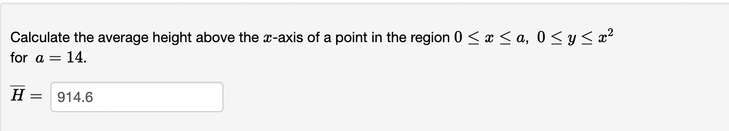 Solved Calculate the average height above the x-axis of a | Chegg.com
