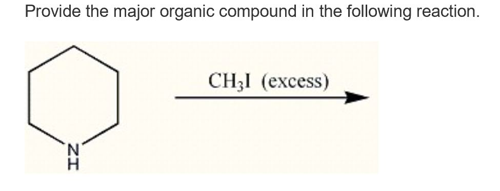 Solved Provide the major organic compound in the following | Chegg.com
