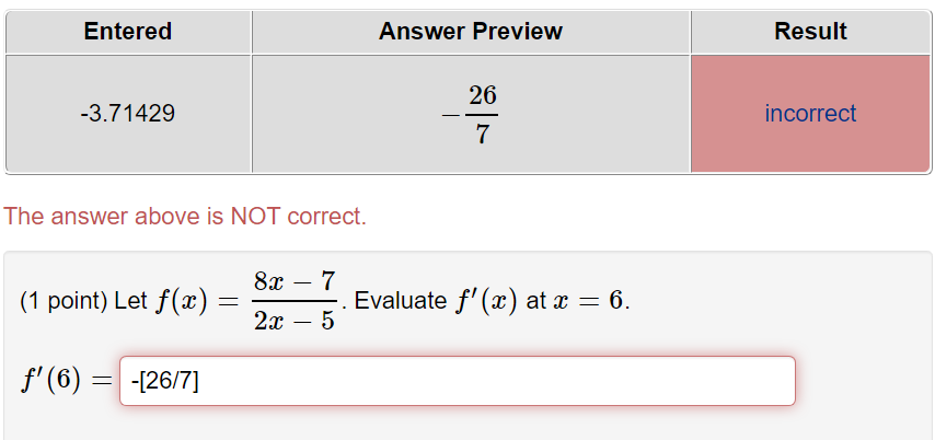 Solved The answer above is NOT correct. (1 point) Let | Chegg.com