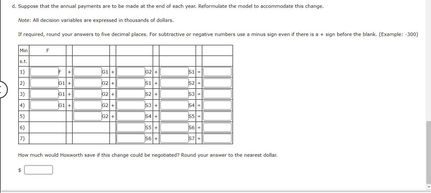 Solved The annual payments must be made at the beginning of | Chegg.com