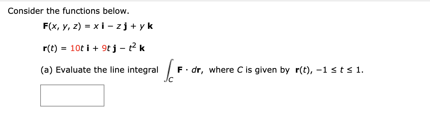 Solved Consider The Functions Below Fx Y Z Xi Zj 