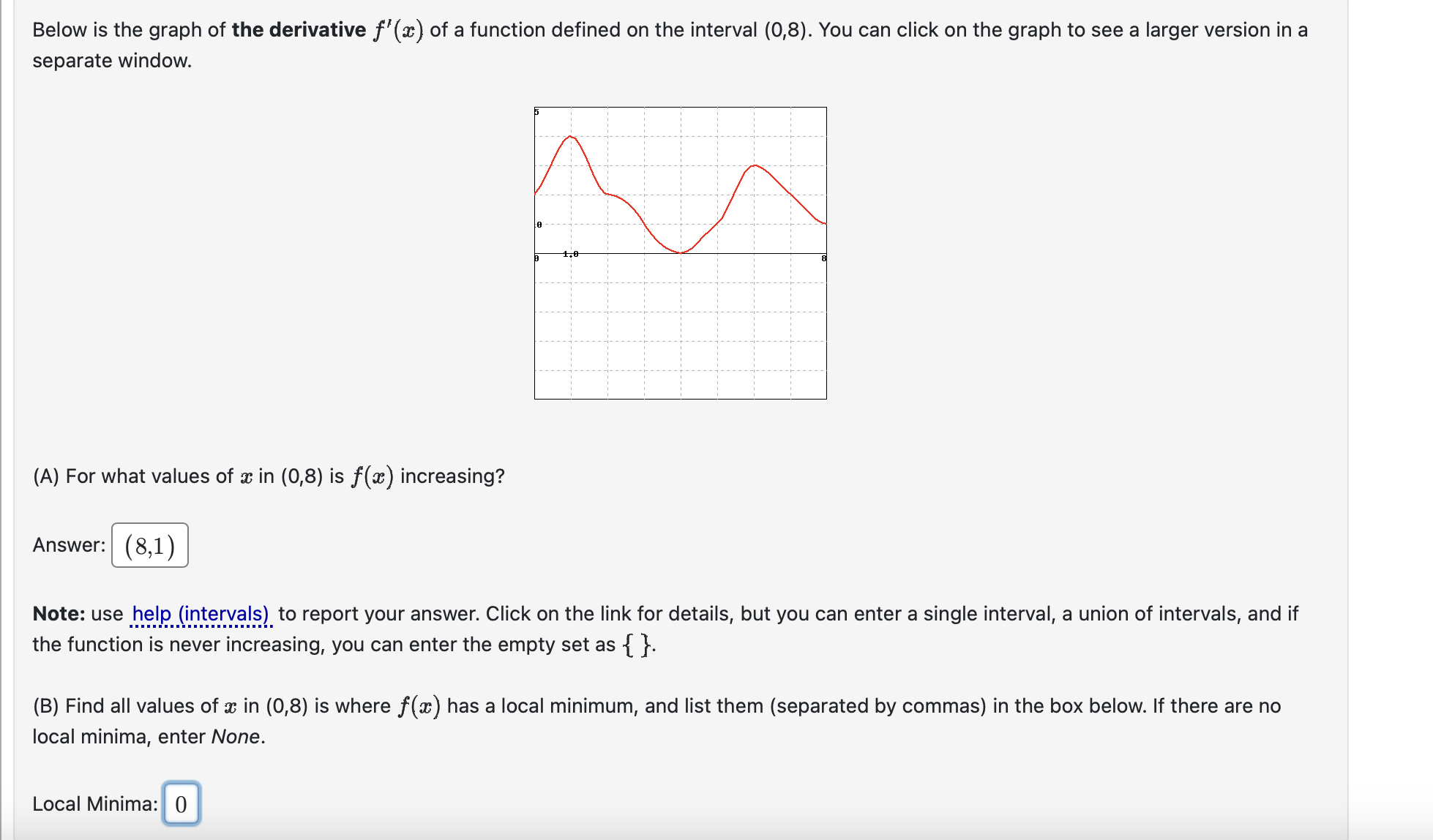 Solved The domain of the function h graphed below is all | Chegg.com