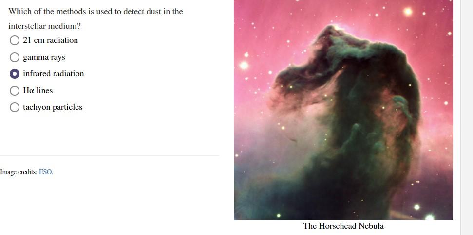 Solved Which of the methods is used to detect dust in the | Chegg.com