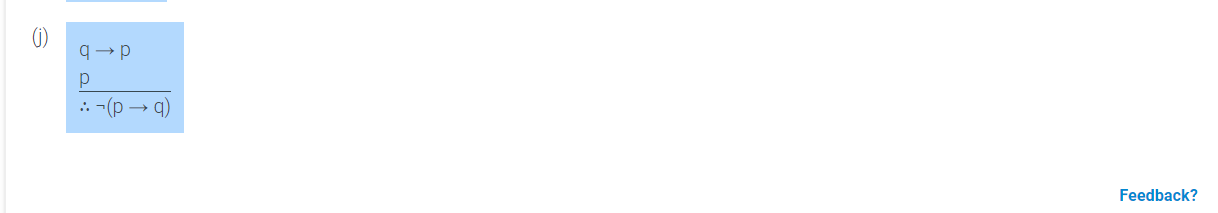 Solved Exercise 2.1.1: Valid and invalid arguments expressed | Chegg.com