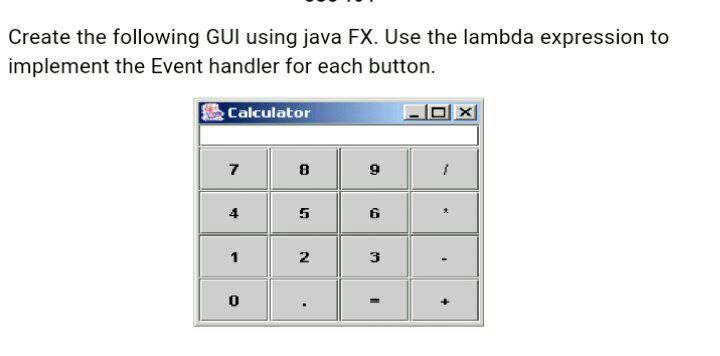 Solved Create The Following Gui Using Java Fx Use The 5152