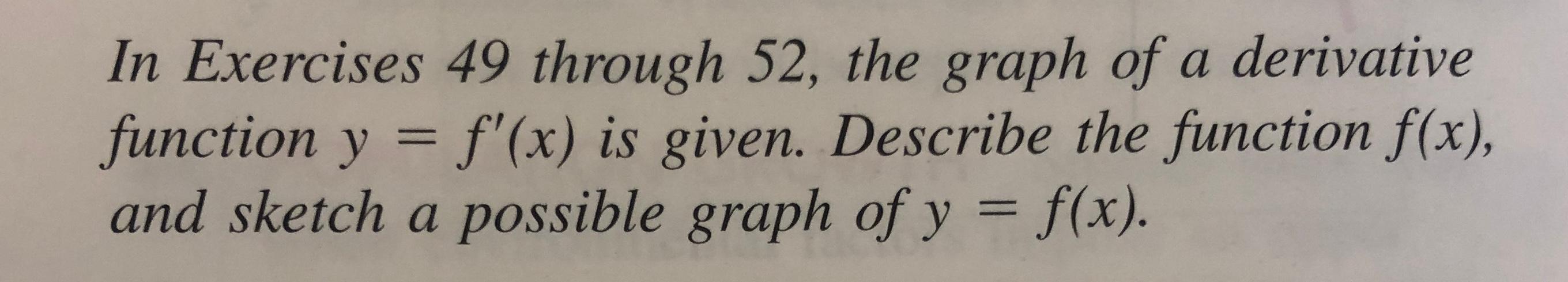 Solved Question: In exercises 49 through 52, the graph of a | Chegg.com