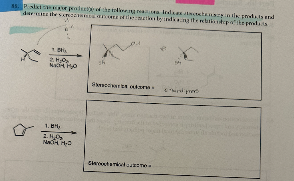 Solved 88. Predict the major product(s) of the following | Chegg.com