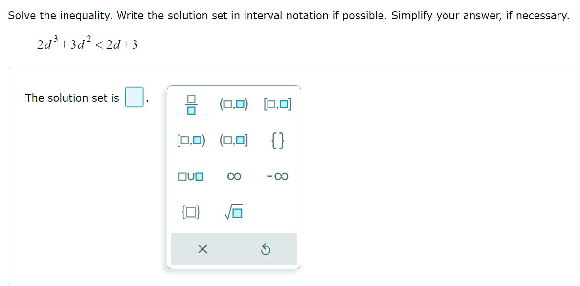 Solved Solve The Inequality Write The Solution Set In Chegg