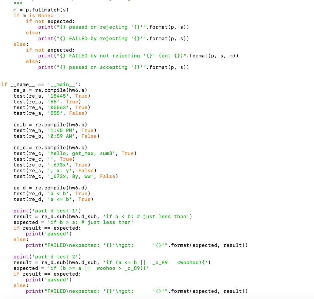 Solved Part A - Regular Expressions Create a single regular | Chegg.com