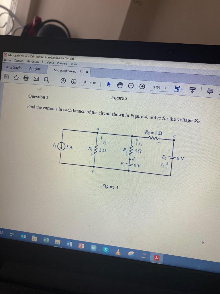 Solved Find the currents in each branch of the circuit shown | Chegg.com