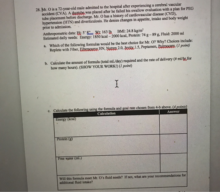 Solved 2 Formula ADULT ENTERAL FORMULAS (1000 mL BOTTLES) | Chegg.com