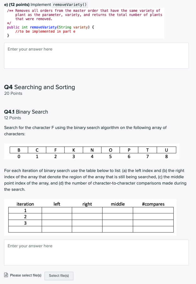 Solved Final Q1 Arrays and Functions 25 Points Suppose we | Chegg.com