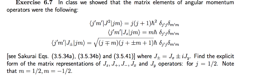 Solved Exercise 6.7 In class we showed that the matrix | Chegg.com