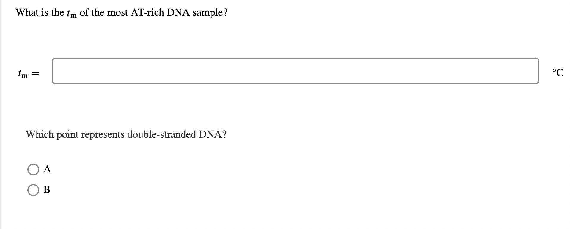 Solved The given figure shows the denaturation curves for | Chegg.com