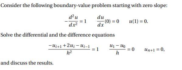 Solved Consider the following boundary-value problem | Chegg.com