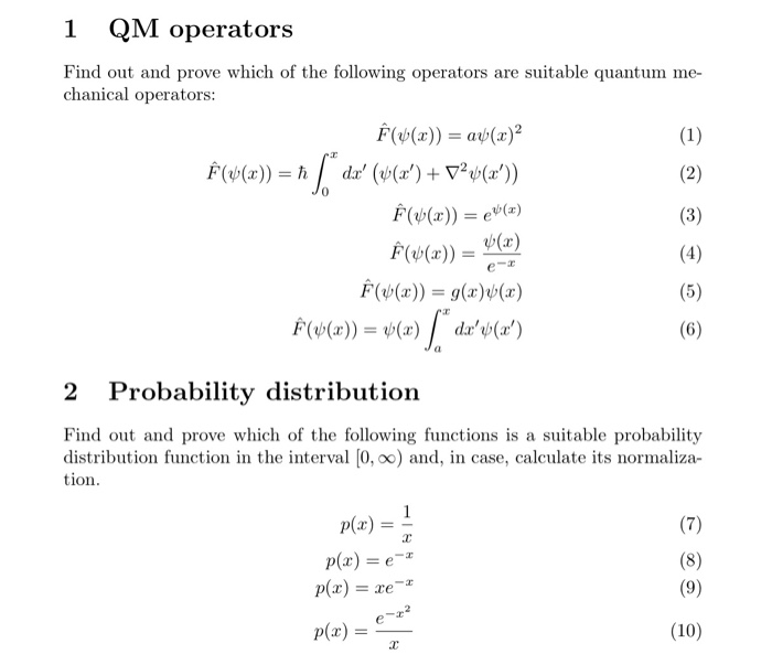 Solved Quantum operators and probability distribution | Chegg.com