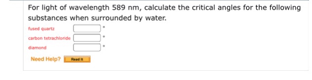 Solved For Light Of Wavelength 589 Nm Calculate The