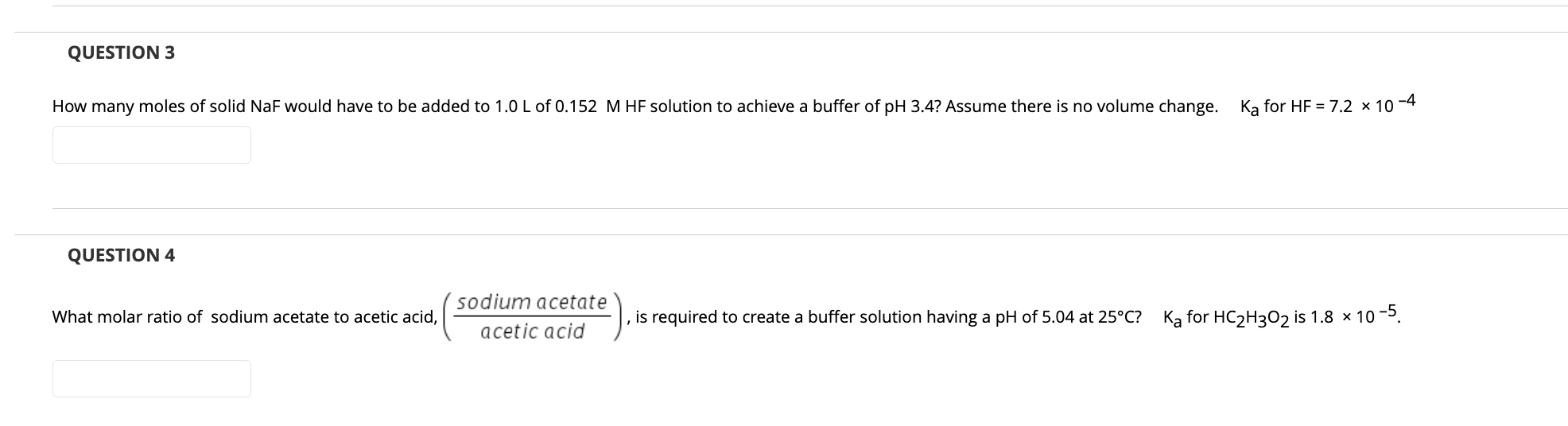 Solved QUESTION 3 How many moles of solid NaF would have to | Chegg.com