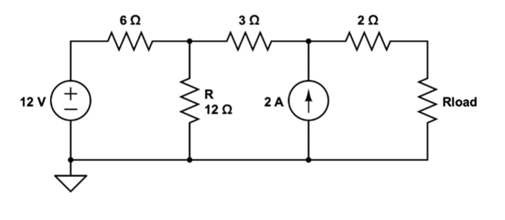 Solved Please calculate the current through RLOAD for the | Chegg.com