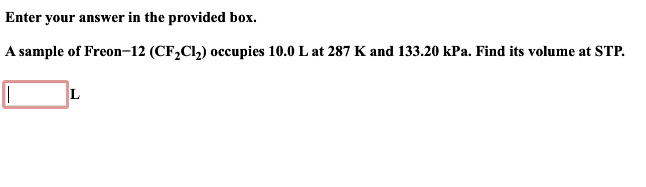Solved Enter your answer in the provided box. A sample of | Chegg.com