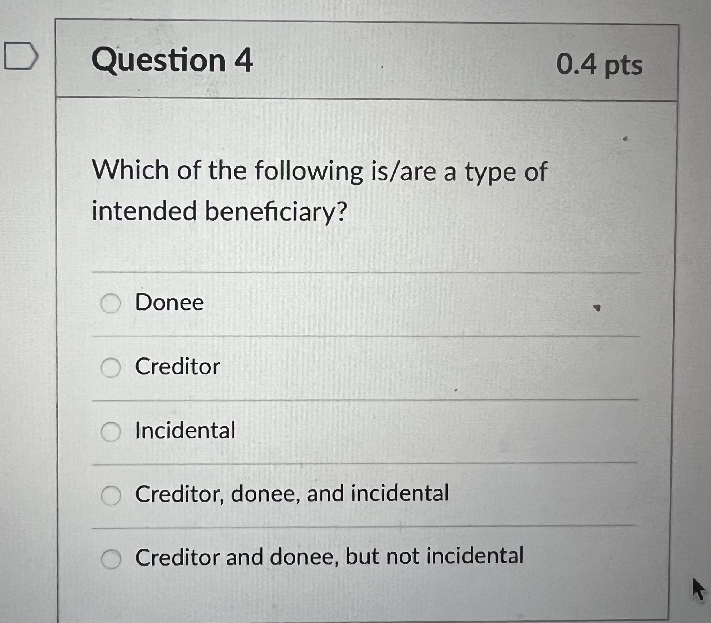 Solved Question 4Which of the following is/are a type | Chegg.com