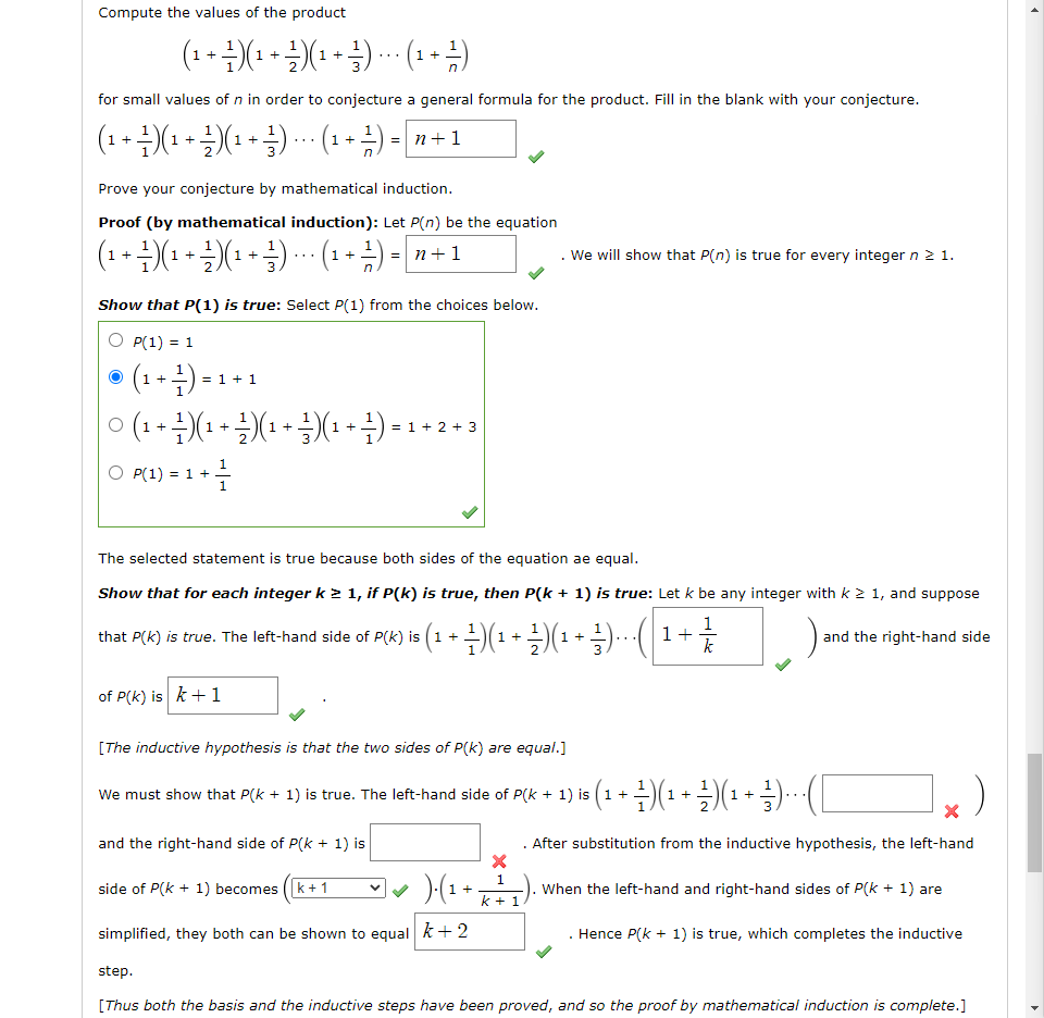 Solved Compute the values of the product (1+1)(1 + 3)(1+1) | Chegg.com