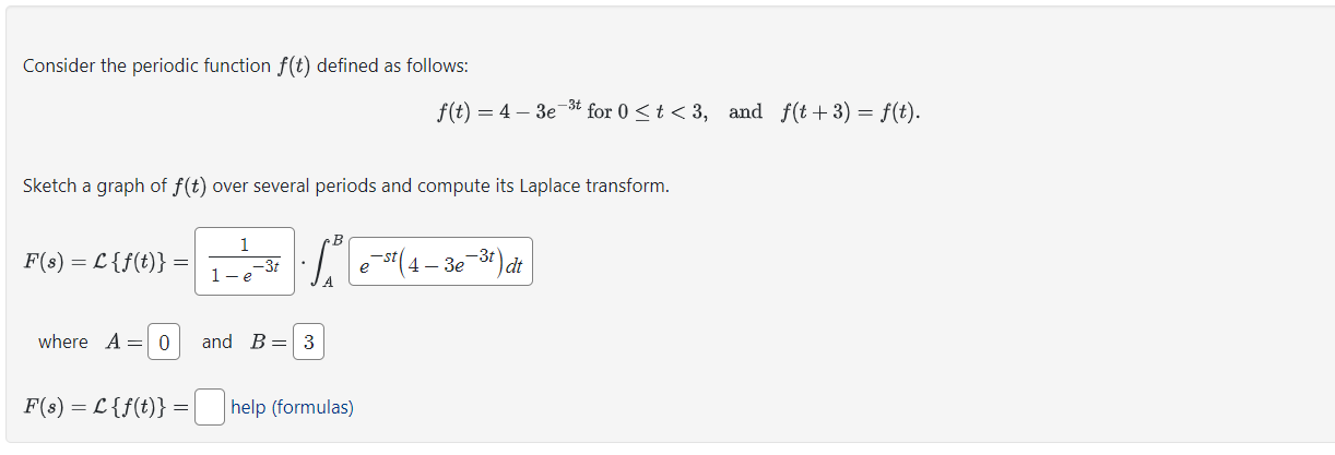 Solved Consider the periodic function f(t) defined as | Chegg.com