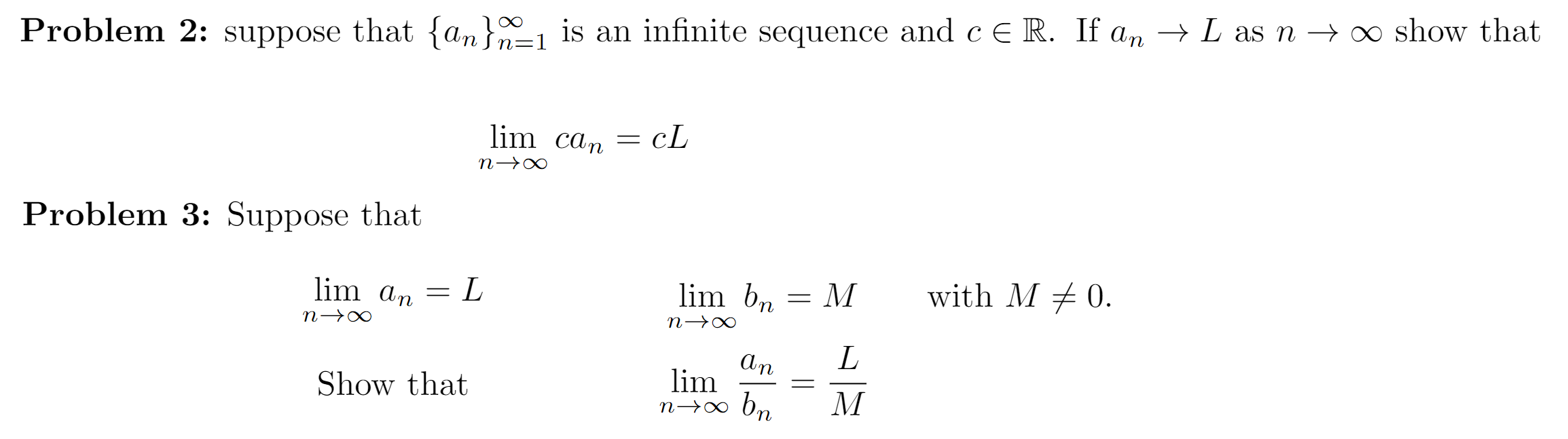 Solved Problem 2: suppose that {an}n=1 is an infinite | Chegg.com