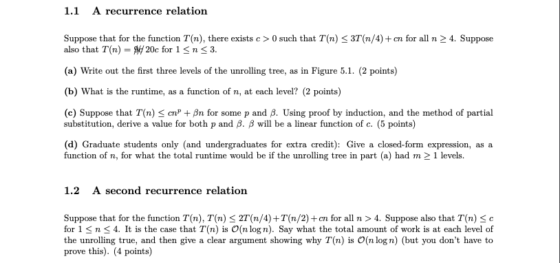 Solved Do the following written exercises, both 1.1 and 1.2 | Chegg.com
