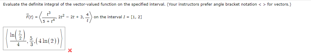 Solved Evaluate the definite integral of the vector-valued | Chegg.com