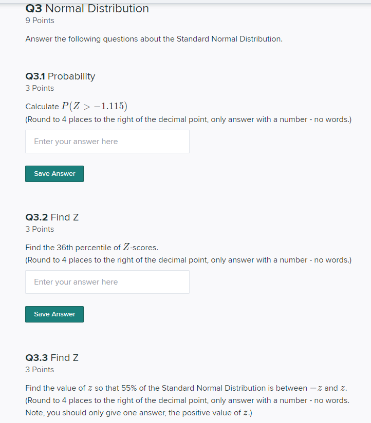 Solved Q2 Discrete or Continuous 6 Points Determine if the | Chegg.com
